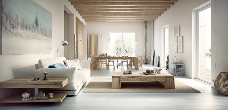 Interior Design of Modern House. Created with Generative AI Stock ...