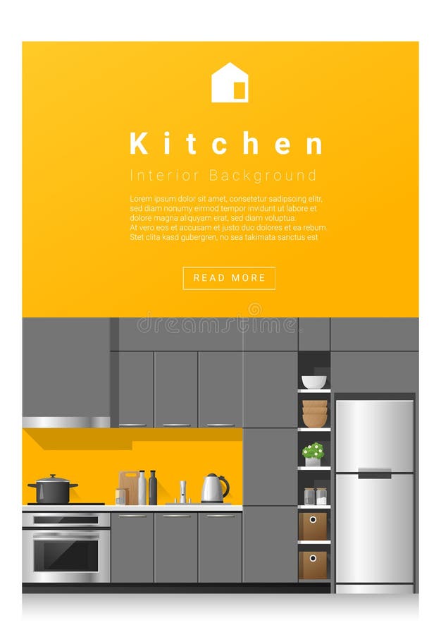 Kitchen Banner, Vector. Wording Design Isolated on Black Background. My ...