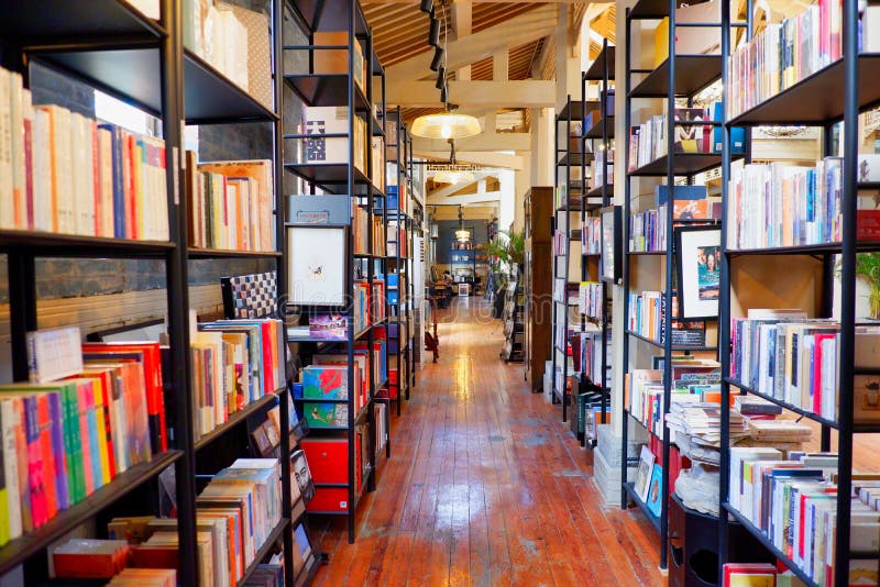 Interior Design of Mofan Book Store in Beijing, China Editorial ...
