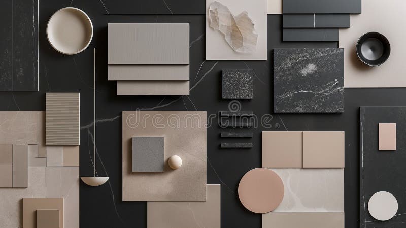 Interior Design Moodboard - Material Collage - AI Generated Digital Art ...