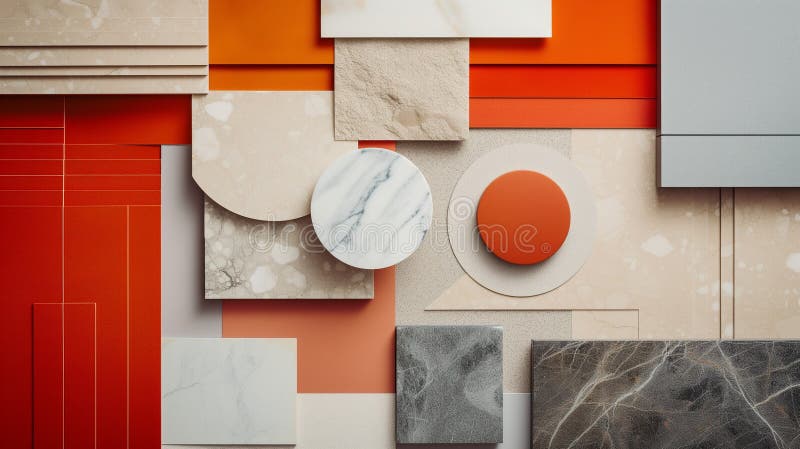 Interior Design Moodboard - Material Collage, AI Generated Digital Art ...