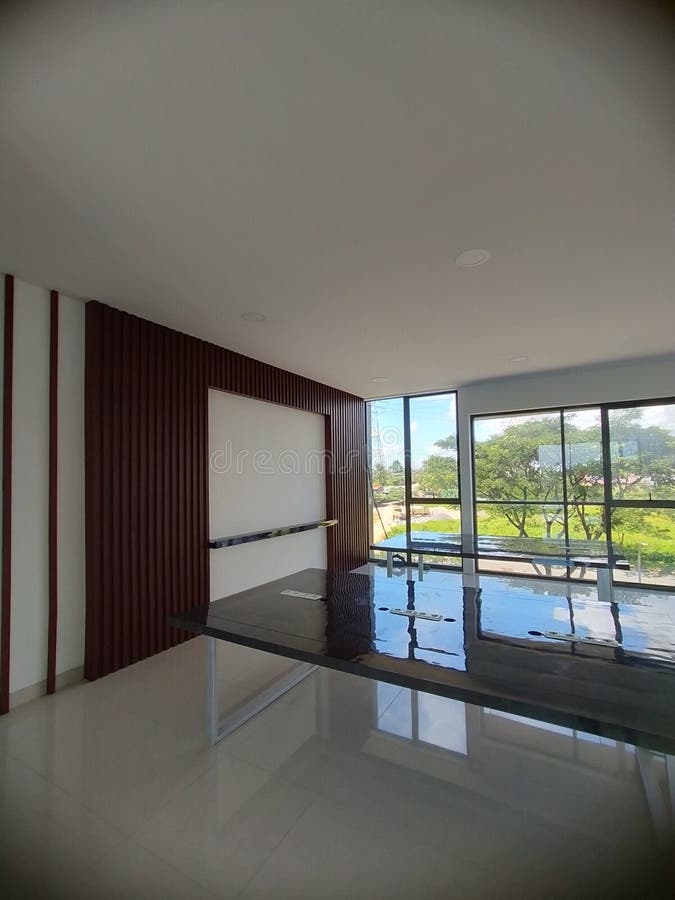 Interior Design for Offices, with Beautiful Views Stock Photo - Image ...