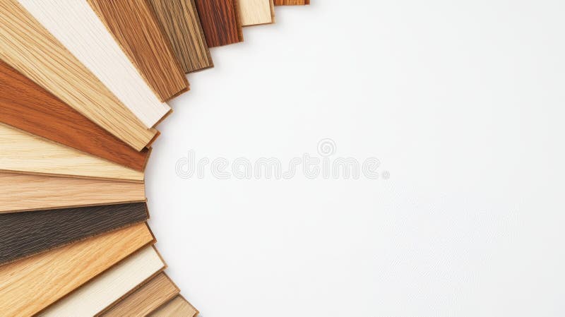 Interior Design Samples of Wood Veneers on White Background Stock Photo ...