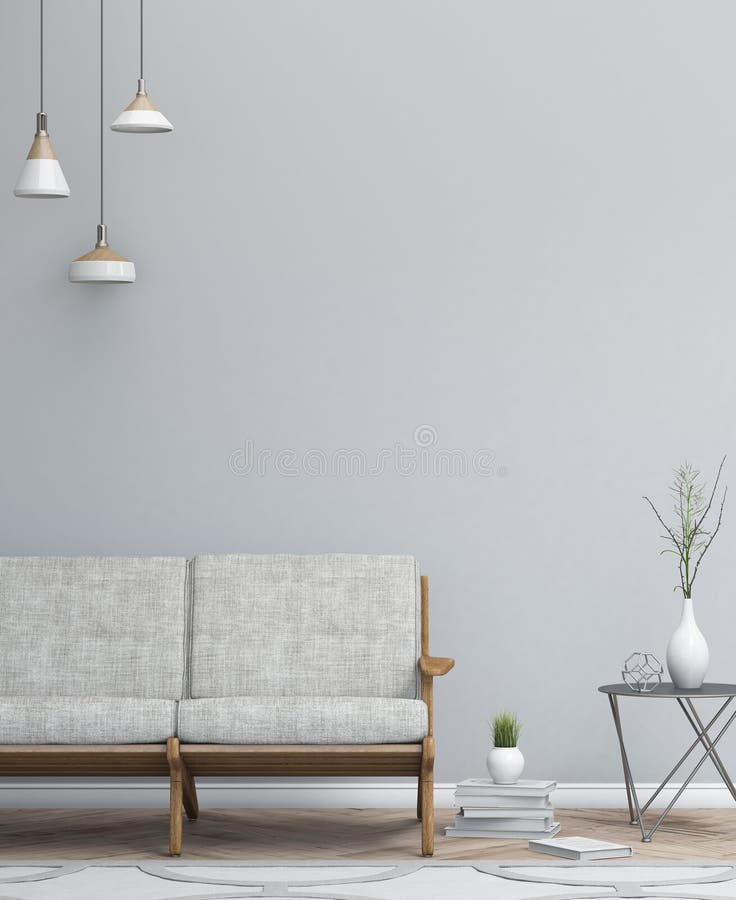 Interior Design Simple Scene Stock Illustration - Illustration of ...