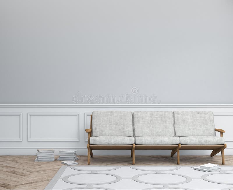 Interior Design Simple Scene. Stock Illustration - Illustration of ...