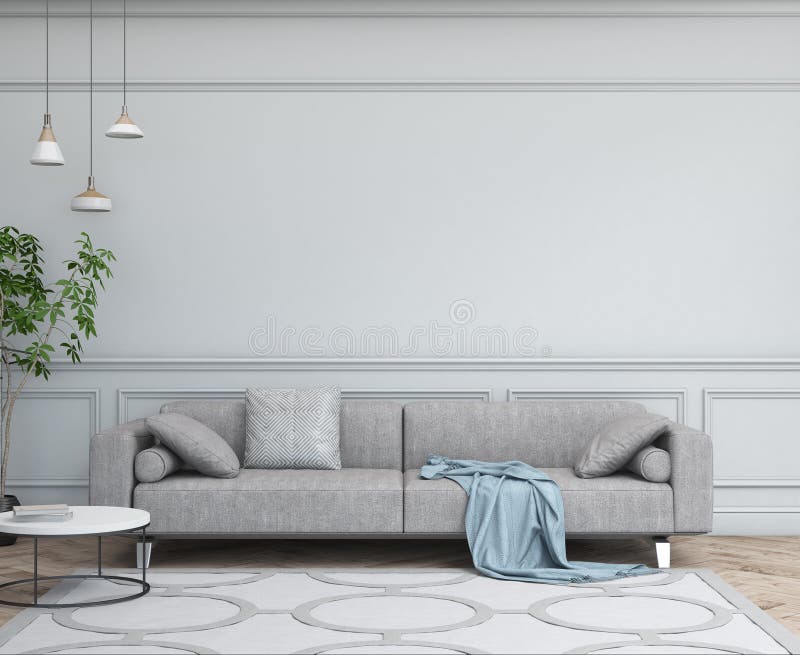 Interior Design Simple Scene. Stock Illustration - Illustration of ...