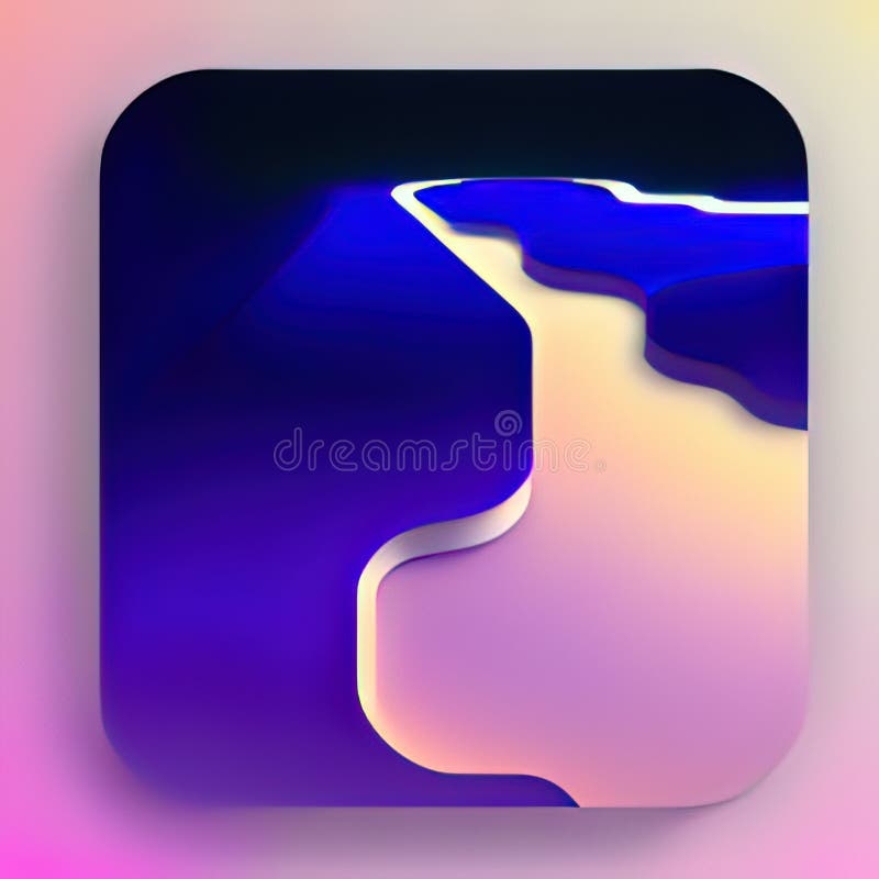 Interior Design Software App Icon. Generative AI. Stock Image - Image ...