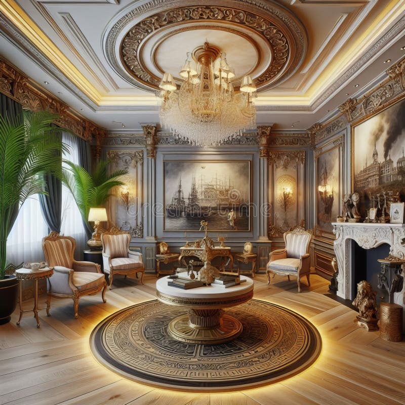 Interior Design in the Style of Eclecticism a Mix of Different Stock ...