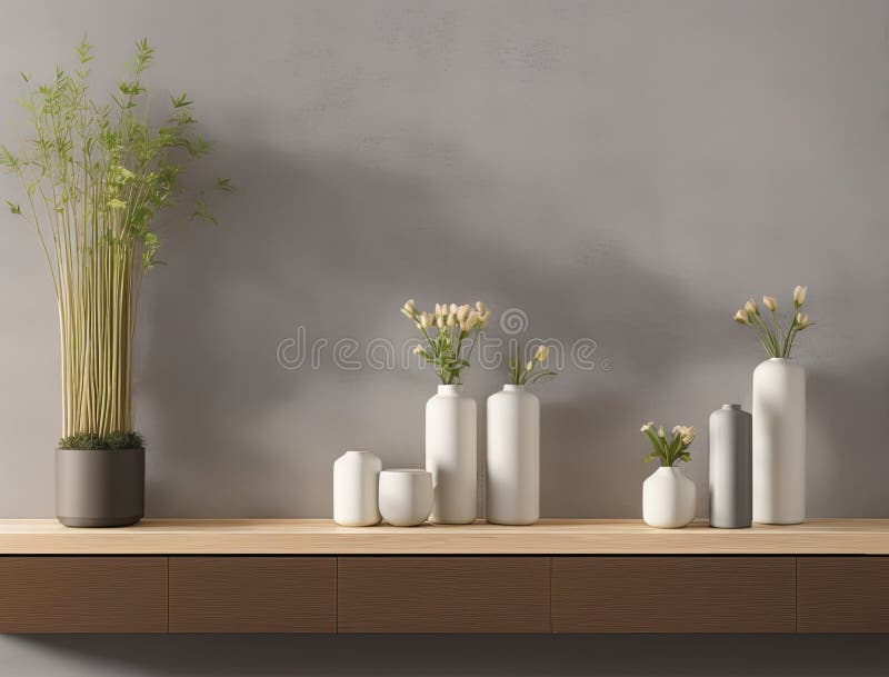 Interior design, vase stock illustration. Illustration of design ...