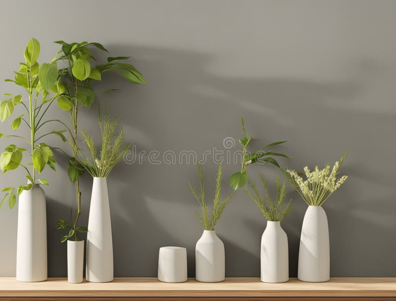 Interior design, vase stock illustration. Illustration of design ...