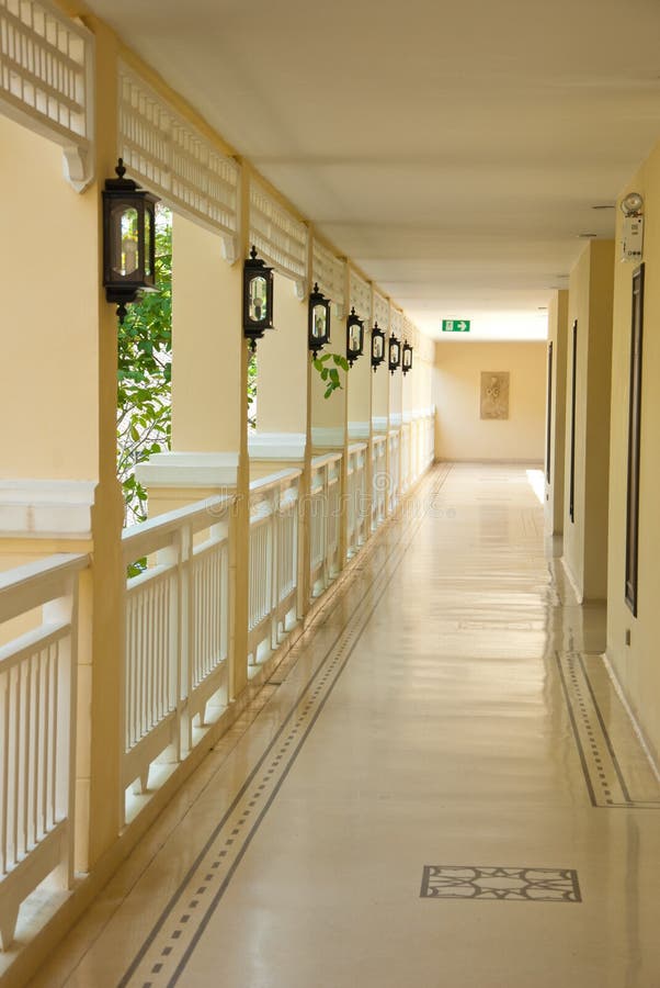 Interior Design Walkway in Thailand Stock Photo - Image of fresh, green ...