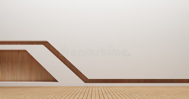 Interior Design Wall 3d Rendering Images Stock Illustration