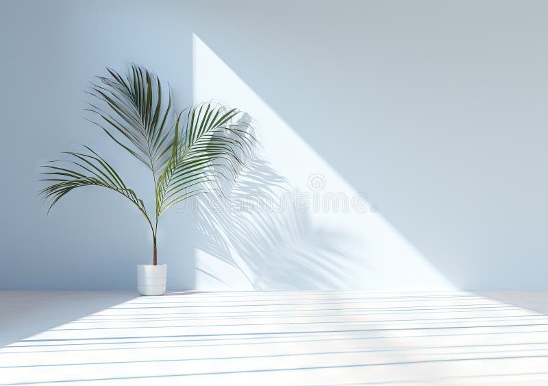 Interior Designed in Minimalism with Palm Tree, Natural Light, and ...