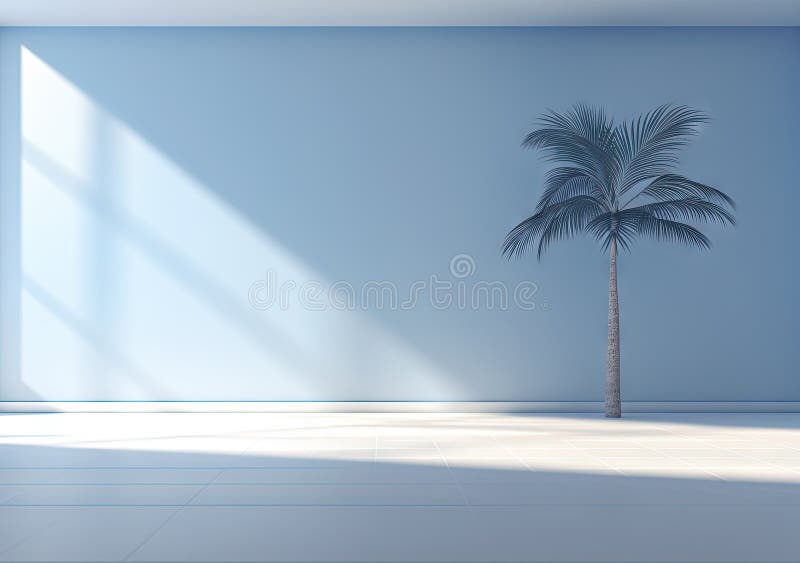 Interior Designed in Minimalism with Palm Tree, Natural Light, and ...