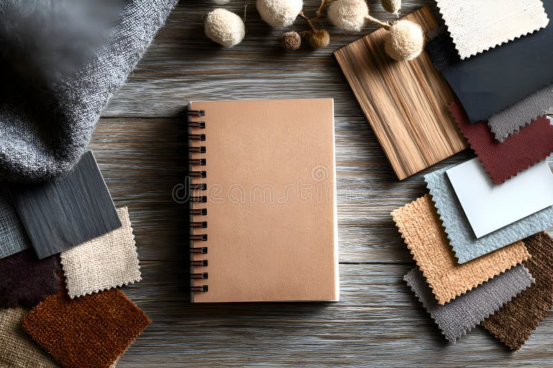 Interior Designer Choosing Materials for Renovation Project with ...