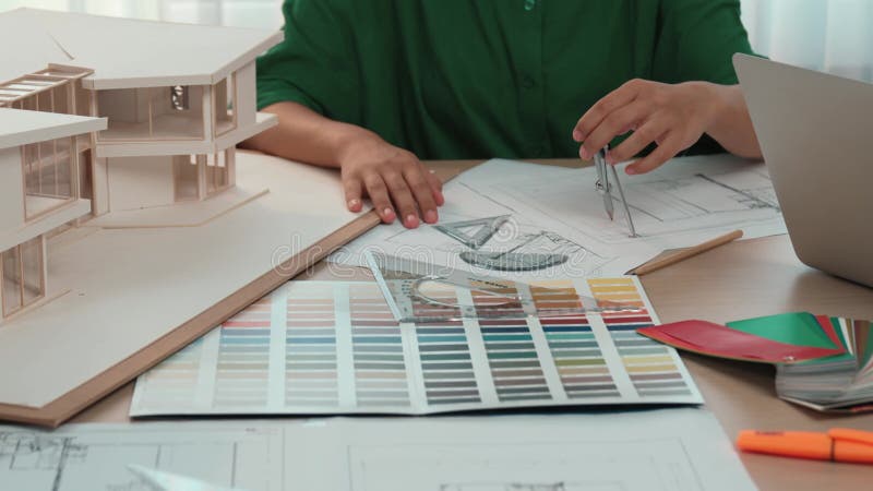 Skilled Interior Designer Team Focusing on Their Performance ...