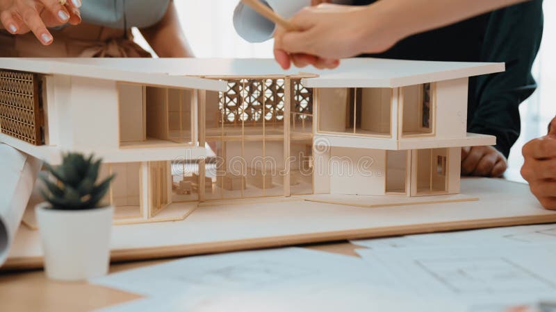 Skilled Interior Designer Team Focusing on Their Performance ...