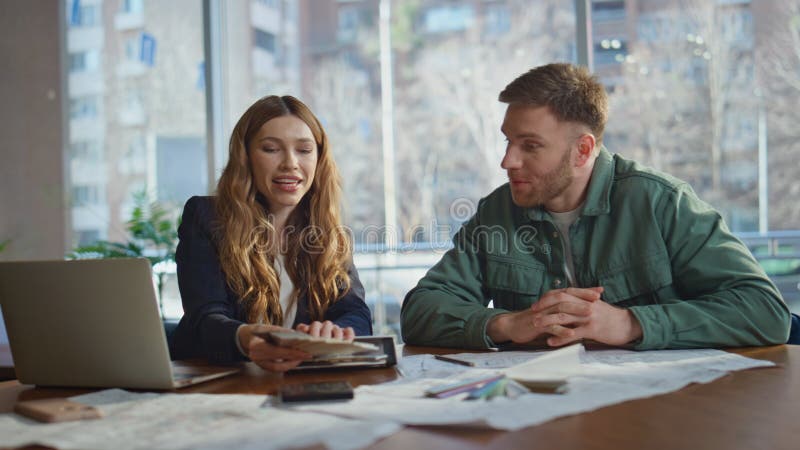 Interior Designer Planning Project with Man Client in Creative Agency ...