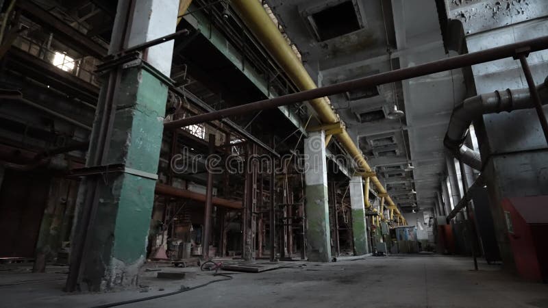 The Interior of the Destroyed Production in the Factory since the Days ...