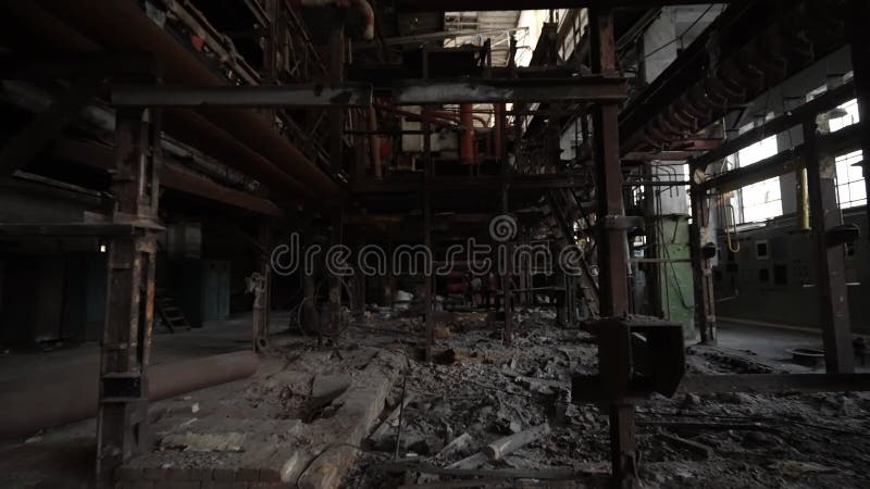 The Interior of the Destroyed Production in the Factory since the Days ...