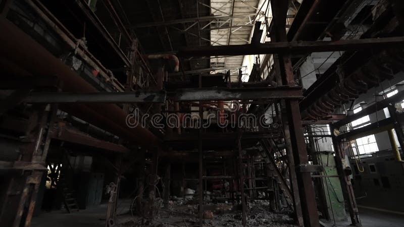 The Interior of the Destroyed Production in the Factory since the Days ...