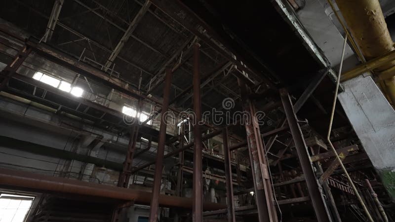 The Interior of the Destroyed Production in the Factory since the Days ...