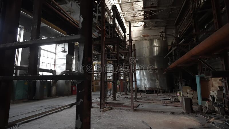 The Interior of the Destroyed Production in the Factory since the Days ...