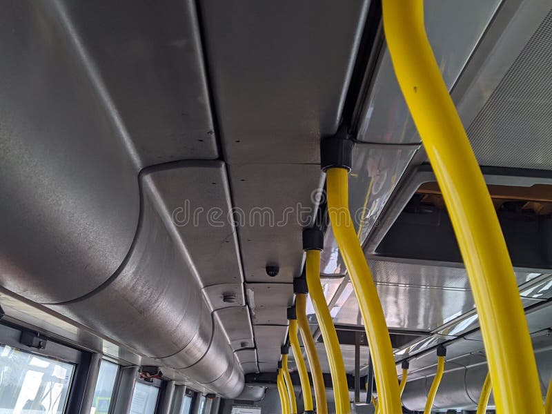 Interior and Details of Old Bus Close Up Photo. Stock Photo - Image of ...