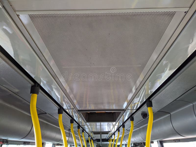 Interior and Details of an Old and Dirty Bus Close-up Photo. Stock ...