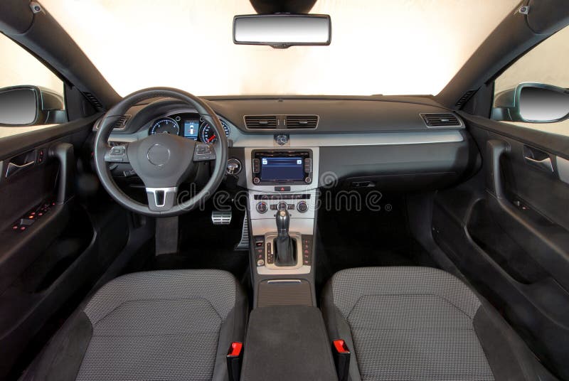 Interior do carro foto de stock. Imagem de sistema, couro - 35620938
