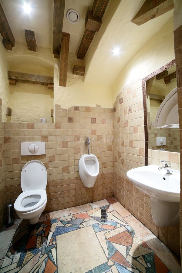 Interior Do Toalete Moderno No Estilo Europeu Imagem de Stock - Imagem ...