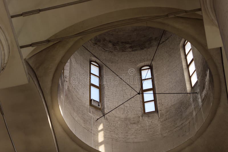 The Interior of the Dome of the Temple Stock Image - Image of ceiling ...