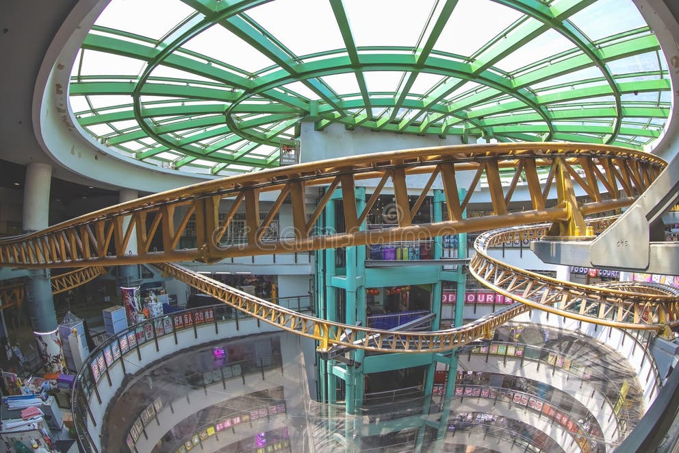 The Interior of Dragon Centre Shopping Mall Aug 27 2024 Editorial ...