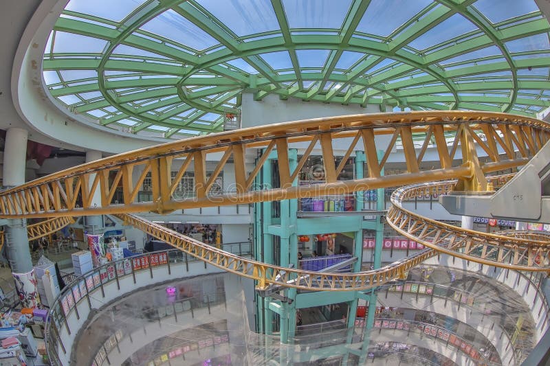The Interior of Dragon Centre Shopping Mall Aug 27 2024 Editorial Stock ...
