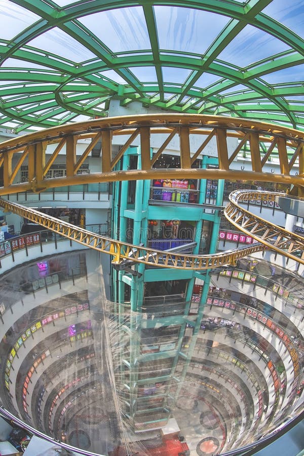 The Interior of Dragon Centre Shopping Mall Aug 27 2024 Editorial Stock ...