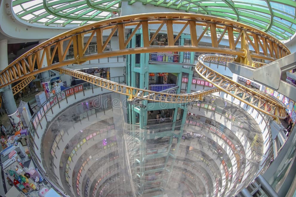 The Interior of Dragon Centre Shopping Mall Aug 27 2024 Editorial Image ...