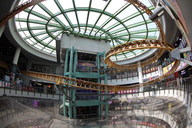 The Interior of Dragon Centre Shopping Mall Aug 27 2024 Editorial ...