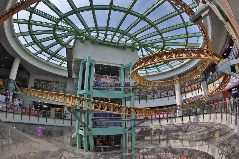 The Interior of Dragon Centre Shopping Mall Aug 27 2024 Editorial ...