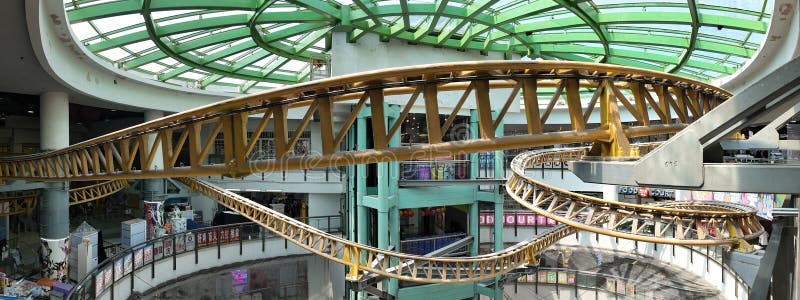 The Interior of Dragon Centre Shopping Mall Aug 27 2024 Editorial Stock ...