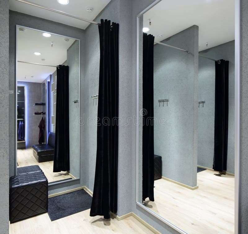 Dressing Room in Clothes Store Stock Image - Image of construction ...