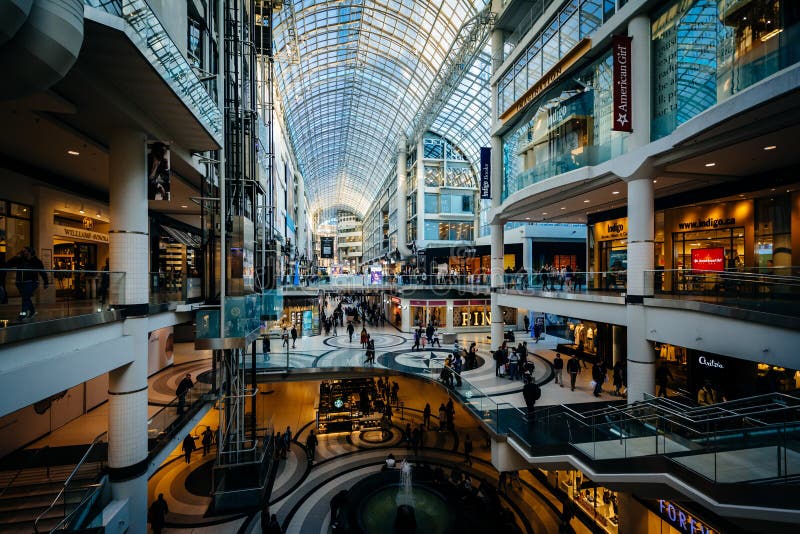 Fountain in Toronto Eaton Center Editorial Photo - Image of buying ...