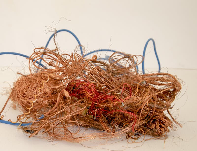 Recovered copper wires. stock photo. Image of driver - 147641160