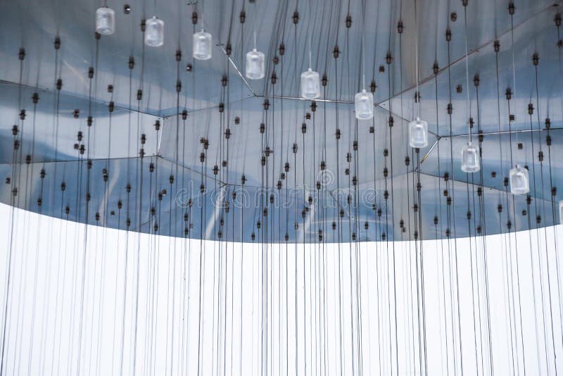 Interior Element in the Form of Decorative Rain Stock Image - Image of ...