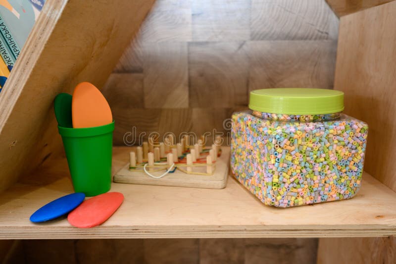 Interior of an Elementary School, a Preschool with Furniture and Basic ...