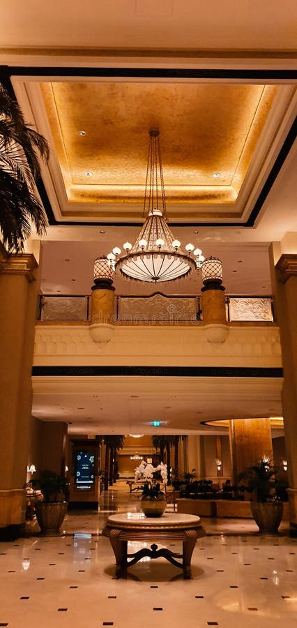 Interior of Emirates Palace Hotel in Abu Dhabi, United Arab Emirates ...