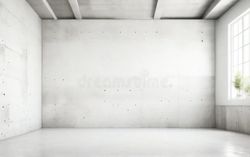 The Interior of an Empty, Bright Room with One Window Stock ...