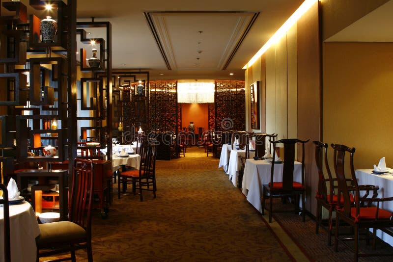 Interior of an Empty Chinese Restaurant Editorial Photo - Image of ...