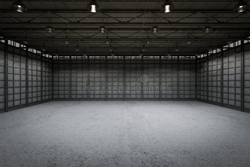 Interior empty factory stock illustration. Illustration of interior ...