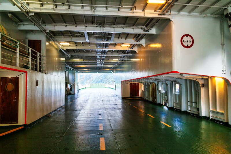 Empty Car Deck of a Ferry stock photo. Image of ferryboat - 319224576