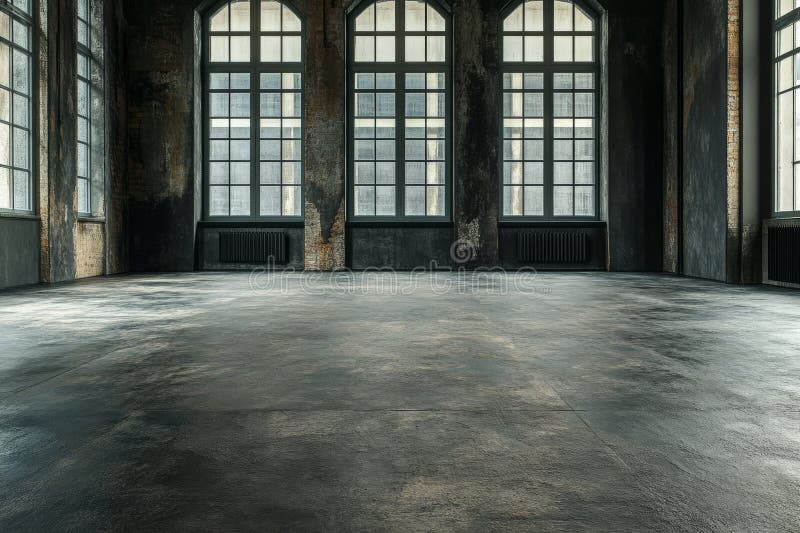 The Interior of an Empty Gallery Space Designed with Modern Aesthetics ...